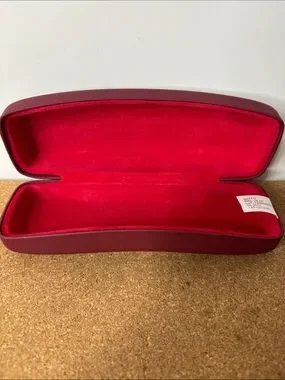 Ray-Ban | Accessories | Rayban Maroon Hard Sunglasses Case With White ...